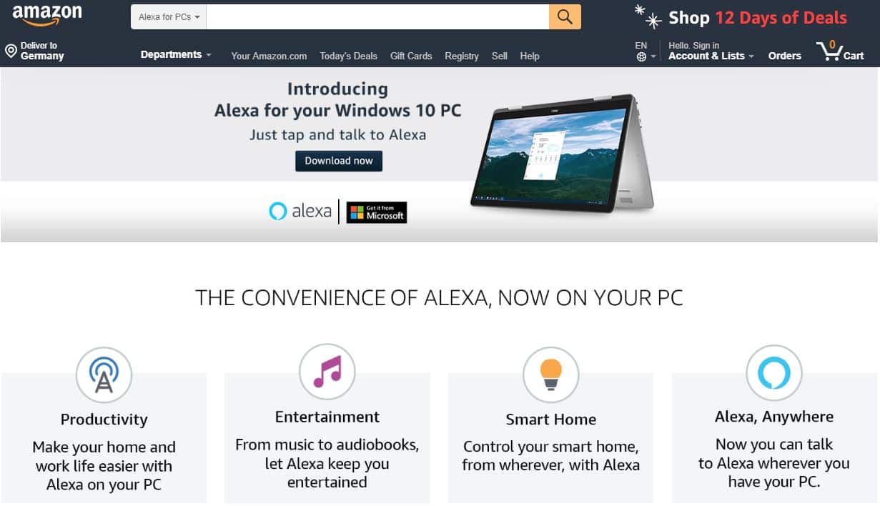 Alexa könnt ihr jetzt auf den Windows PC downloaden